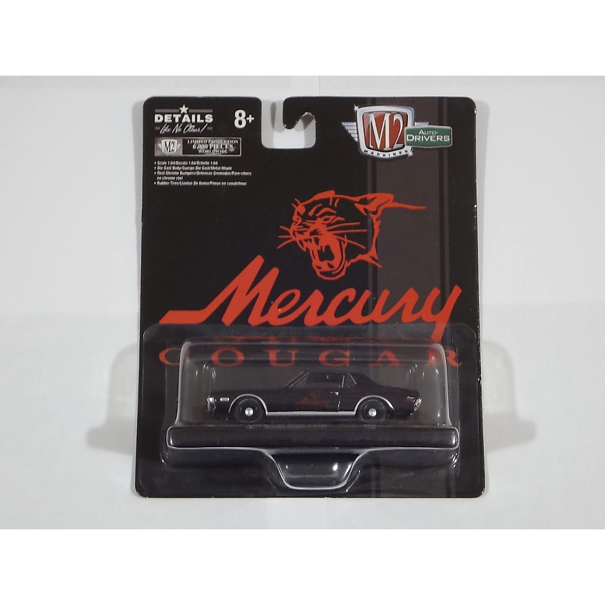 M2 Machines Auto-Drivers 1:64 R66 1968 Mercury Cougar R-Code