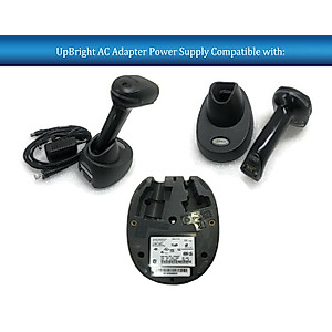 UpBright 5V AC Adapter Compatible with Metrologic Honeywell 3A-052WP05 00-06324 NCR Xenon 1902 CCB01-010BT Base 1200G 1300 1400G 46-00525 Voyager Barcode Scanner 6123 48-5.2-650R 5.2V DC Power Charger
