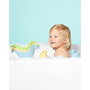 Simple Joys by Carter's Baby Duck Rinse Cups and Squirties Bath Toy Bundle, One Size