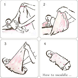 AENNE BABY Muslin Swaddle Blanket for Boys & Girls, Infant Toddler Quilt, Luxurious Wrap, Soft and Silky Stroller & Nursing Cover, Colourful Rainbow Sun Moon Stars Blankie, Large 47"x 47", 1 Pack