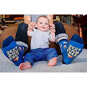 Best Dad Ever Socks - Funny Novelty Gift for Dads and Grandpas for Father's Day and Christmas Stocking Stuffers