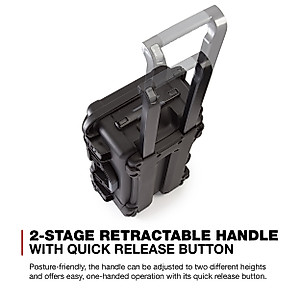 Nanuk Wheeled Series 935 Lightweight NK-7 Resin Waterproof Protective Case for DSLR Camera, 3 Lenses, Flash, Black