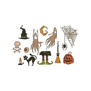 Sizzix Frightful Things Thinlits Die Set Tim Holtz, 17 Pack