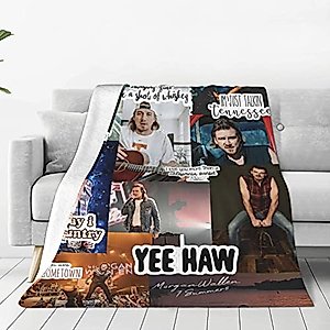 Super Soft Flannel Throw Blanket Cozy Comfy Blanket Microfiber Printed Blanket for Sofa Bed Office Travel 50"X40"-1