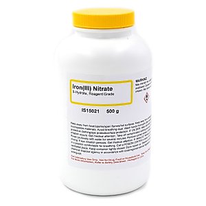 ALDON Innovating Science Reagent Grade Iron (III) Nitrate 9-Hydrate, 500g - The Curated Chemical Collection