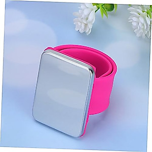 COHEALI Corsage Wristlet Band Styling Hair Clips Watch Bracelet Magnetic Pin Cushion Magnetic Bobby pins Holder pin Cushion Holder Magnetic Iron Bracelet Hair Salon Shop Supplies Cuff Tool