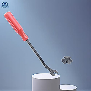 QDJUNE 4878883AA Hood Insulation Retainers Pack of 30, Bumper Cover Retainer Clip, Replacement for Jeep, Dodge, Ram, Nylon Clip, with 1Pcs Tough Fastener Remover