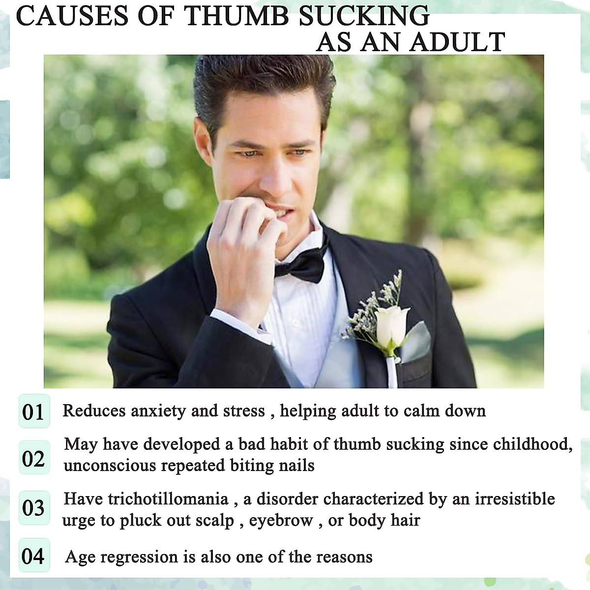 2 Pairs Adult Thumb Sucking Guard Gloves Finger Gloves for Finger Sucking Stop Nail Biting Prevention Skin Picking Thumb Sucking and Hair Pulling