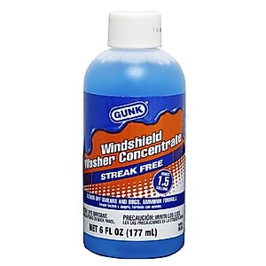 Gunk M506-24PK Concentrated Windshield Washer Solvent with Ammonia - 6 oz, (Case of 24)