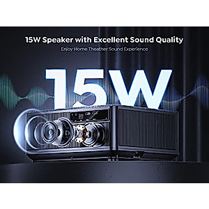 YABER K1 Projector 650 ANSI Ultra Bright, Home Theater Movie Projector with WiFi 6 and Bluetooth, Native 1080P& 4K Supported &Auto Screen&Full-Sealed Engine, Wireless Casting/HDMI/USB/TV Stick/PPT