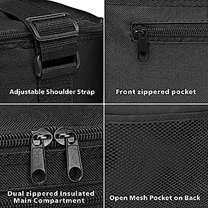 AIRBUYW Insulated lunch Bag, 6 Cans Small Insulated Cooler Box Tote Container Lunch Bag Pack With Adjustable Strap For Women Men