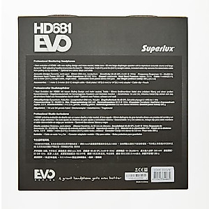 Superlux HD-681 EVO Professional Monitoring Headphones, White