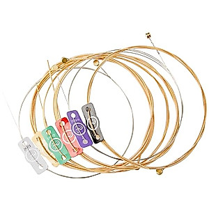 Adamas Acoustic Guitar Strings Historic Reissue Phosphor Bronze Light, Strings for Classical Guitar (premium guitar strings, single string assortment, high copper content, eco-friendly packaging)