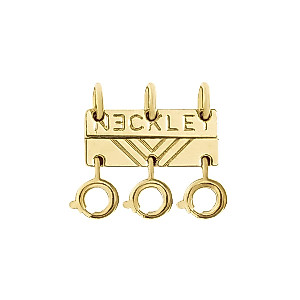 Necklet Triple Necklace Layering Clasp, Gold