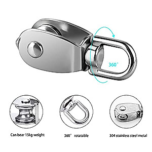 FUQUN Treehouse Accessories for Kids,Pulley with Bucket Cable, Kids Playhouse Accessories, Pulleys for Kids, Pirate Ship Accessories Outdoor, Playhouse Game Accessories, Bucket for Treehouse (Blue)