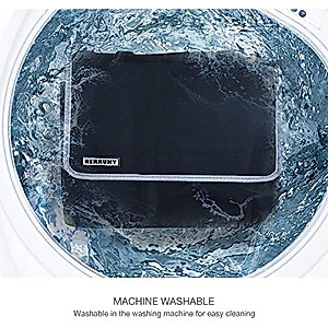 NERRUKY Backseat Trunk Organizer for SUV & Car - Hanging Organizer Foldable Cargo Storage Bag with 4 Pockets Adjustable Strap Durable Cover and Fit for Most Vehicles