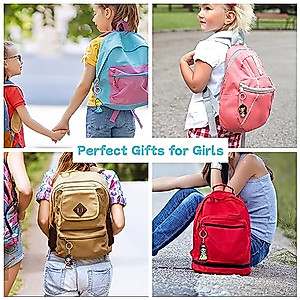 Princess Party Favors Keychains Bulk Cartoon Princess Party Supplies Stickers Gift Set Include 24PCS Keychains and 50 PCS Stickers, Unique Pattern for Carnival Prizes Girls Birthday Party