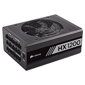 Corsair CP-9020140-UK HX1200 1200 W 80+ Platinum Fully Modular Power Supply Unit - Black