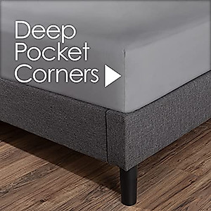 Lavish Home Brushed Microfiber Sheet Set- 3 Piece Bed Linens- Fitted & Flat Sheets, 1 Pillowcase-Wrinkle, Stain & Fade Resistant (Twin, Light Blue)