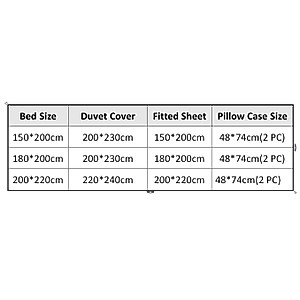 Generic Bset,Thin Strip Cotton Duvet Cover Set Fitted Bed Sheet for Summer,Soft Breathable Bset/V/200 * 220Cm(79 * 87Inch)