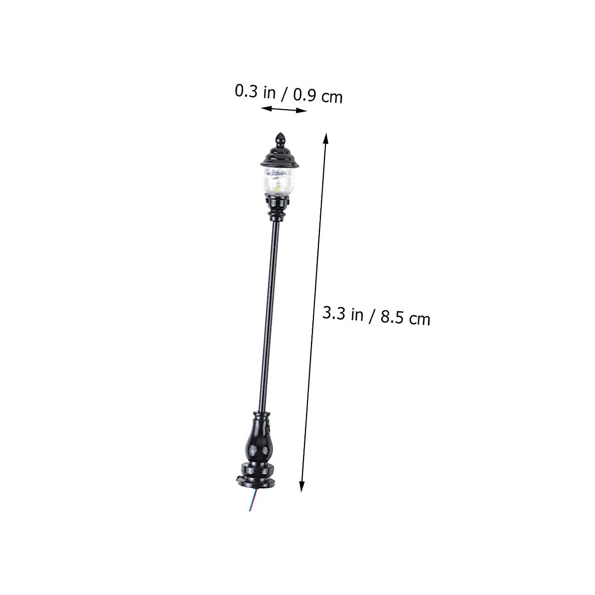 Uonlytech 24 Pcs Model Garden Lamp Miniature Mini Street Light Model Miniature Decor Garden Lamp Miniature Small Garden Decor Mini Lamp Model Mini Garden Lamp Mini Lamp Statue