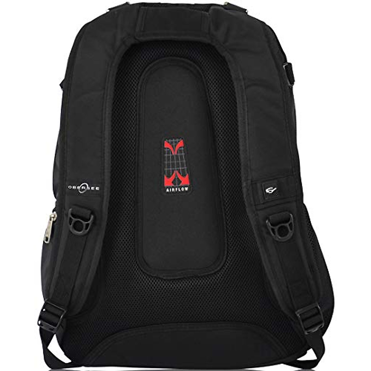 Bern Diaper Backpack, Shoulder Baby Bag, With Food Cooler, Clip to Stroller (Black/Yellow)