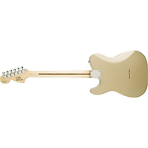 Fender Chris Shiflett Deluxe Telecaster Electric Guitar, with 2-Year Warranty, Shoreline Gold, Rosewood Fingerboard