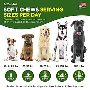 Glucosamine for Dogs - Hip & Joint Supplement for Dogs - Arthritis Pain Relief Chews with Chondroitin, MSM, Turmeric, Vitamin C & E - for Large, Medium & Small Dog - Health Supplies Made in USA