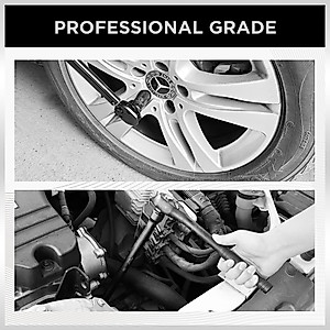 SWANLAKE 1/2" Impact Socket Set, 19-Piece 6 Point Impact Set,SAE (3/8-Inch to 1-1/14") Standard Impact Socket Set, Cr-V, Deep Socket Set 1/2 Drive