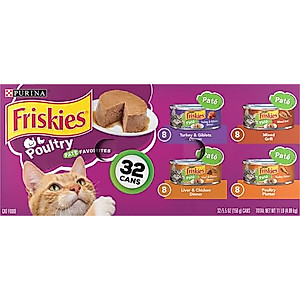 Purina Friskies. Classic Pate Poultry Favorites Cat Food Variety Pack (Variety Pack 1)