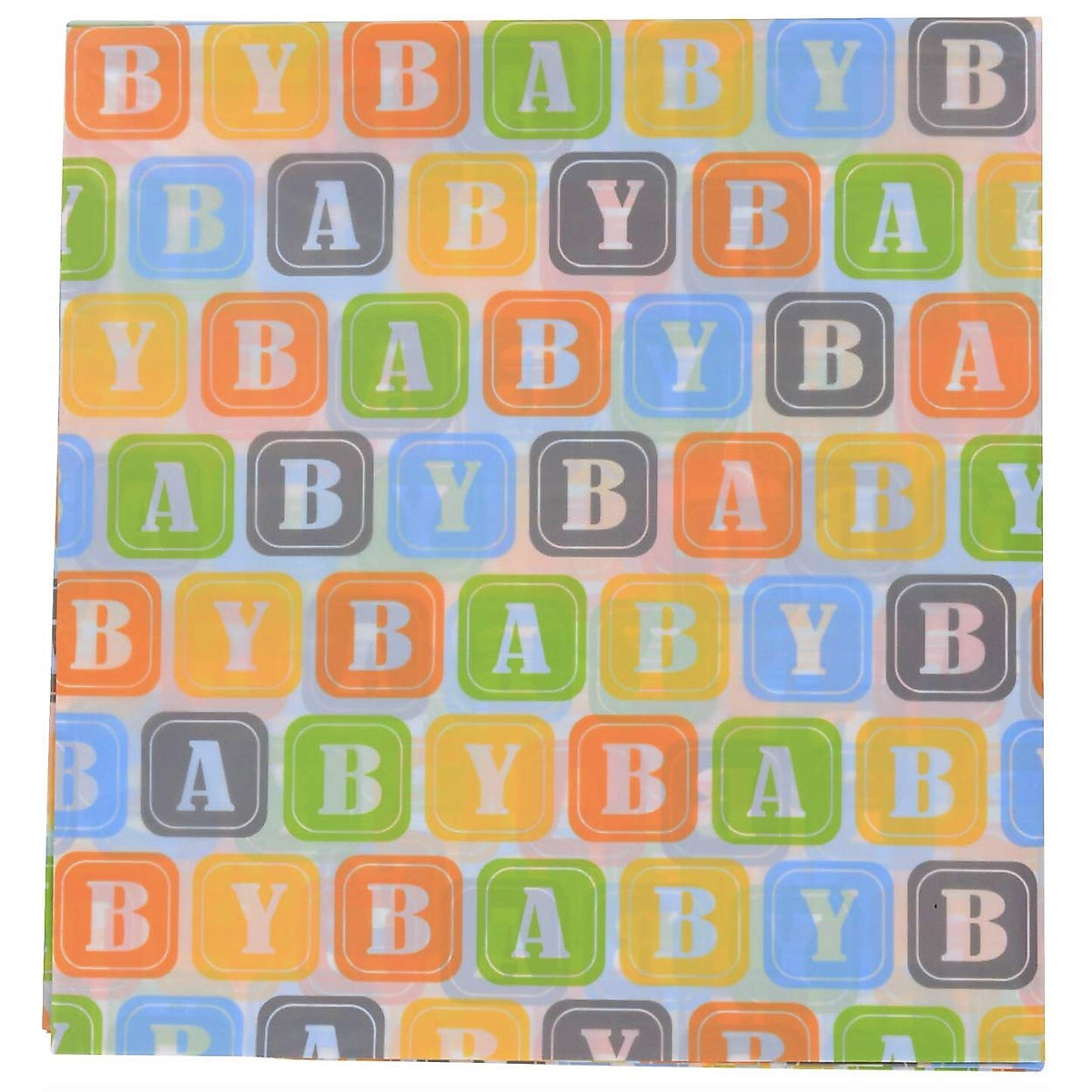 GIANT WRAP BAG: Baby Shower 36 x 44 inch Large present plastic sack. (Style Vary)