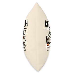 Keep Calm & Feed On. Funny Design for Health Care Worker. Throw Pillow