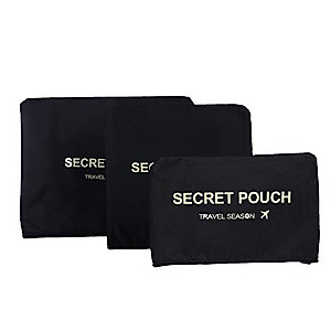 6 sets travel Organizers Packing Cubes Luggage Organizers Compression Pouches (black)