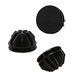 C&AHOME 24 pcs Wire Cube Plastic Connectors for Cube Storage Modular Closet Organizer and Metal Grid Shelving Unit Black