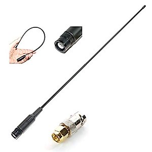 AEcreative Wide-Band Scanner Antenna for Uniden SDS100 BCD436HP BCD396XT BC346XT BC75XLT BC125AT BR330T Whistler TRX-1 WS1040 WS1080 RadioShack Pro Icom IC-R30 IC-RX7 AOR Alinco DJ-X11 DJ-X7T BNC SMA