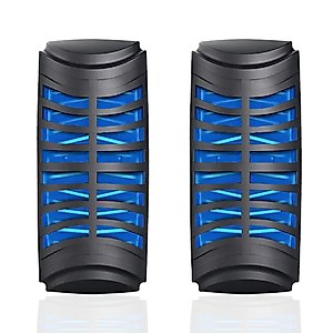 TRAPPED Plug In 2 Pack Insect, Bug Gnat, Indoor Bedside Kitchen Bedroom Living Area Zapper Safe for Kids and Pets