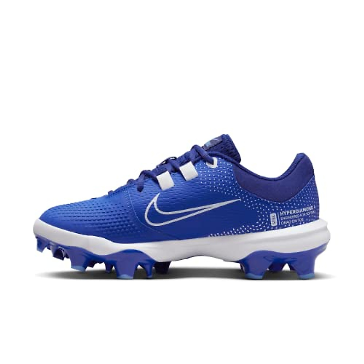 Nike Women's Hyperdiamond 4 Pro Molded Softball Cleats Royal | White Size 6.5 Medium