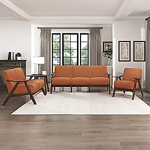 Lexicon Montana Living Room Loveseat, Orange