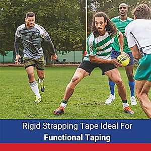 Leukotape P Adhesive Strapping Tape – for Sports Injuries, Strains and Sprains - 1.5 in x 15 yds, Tan, (1 Roll)