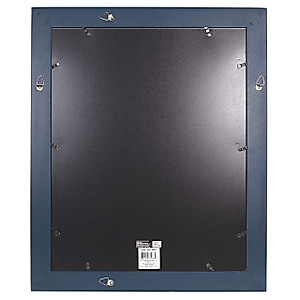 Malden International Designs 11x14 16x20 Rustic Blue Matted Picture Frame (2428-14)