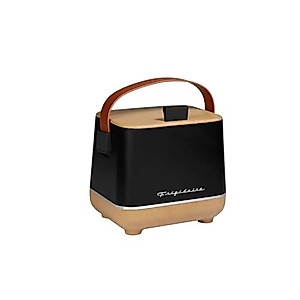 Frigidaire Portable Top Opening Lid Insulated 6-Can or 4-Liter Mini Personal Fridge Cooler, Black color, 110v Wall outlet & 12V car adapter - EFMIS310-Black (Renewed)