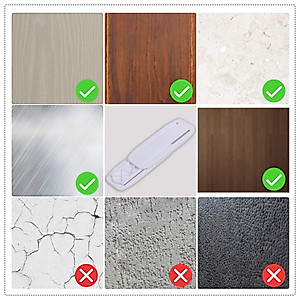 5Pack Tidysun Self Adhesive Power Strip Holder, Wall Mounted Surge Protector Holder and Cable Holder in Office Home Kitchen,Power Strip Mount for WiFi Router Tissue Box(White)