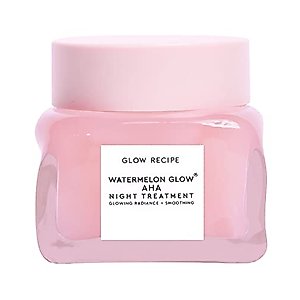 Glow Recipe Watermelon Glow Sleeping Mask - Exfoliating + Anti-Aging Overnight Face Mask w/ AHA, Hyaluronic Acid + Pumpkin Seed Extract for Sensitive Skin - Hydrating Mask (60ml)
