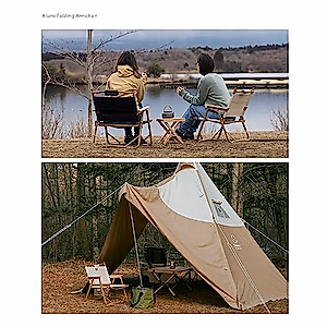 スモア(S'more) Alumi Folding Armchair Chair, Free, Black