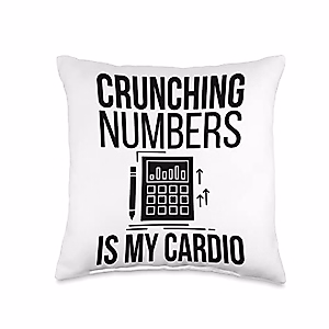 Data Science Day Data Scientist Crunching Numbers Scientist Data Science Throw Pillow, 16x16, Multicolor