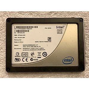 80Gb Ssd 2.5" Solid State Drive 3Gb/S X25-M Ssdsa2M080G2Gc Mainstream