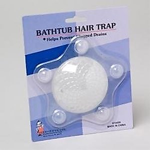 Regent Products One Bathtub Hair Trap, Helps Prevent Clogged Drains Clear Color