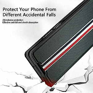 EAXER Compatible with Samsung Galaxy Z Fold 3 5G Case, with S-Pen Pocket, Luxury PU Leather All-Inclusive Case Cover with S Pen Holder (Brown)