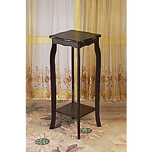 Frenchi Home Furnishing 2 Tier Plant Stand, Mahogany