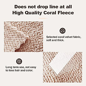 K&janet6am Dish Towels for Kitchen, 8 Pack Premium Coral Velvet Dish Cloths for Washing Dishes, Super Absorbent Coral Fleece Cleaning Cloths, Nonstick Oil Washable Fast Drying Rags 11.4"X11.4"